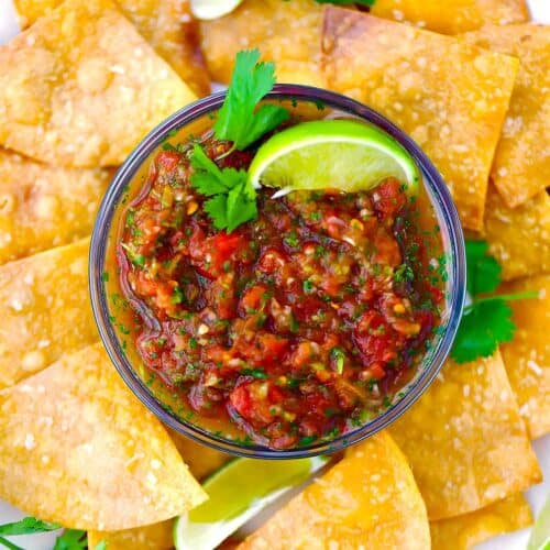 The Best Homemade Salsa (Texas Style) - Bowl of Delicious