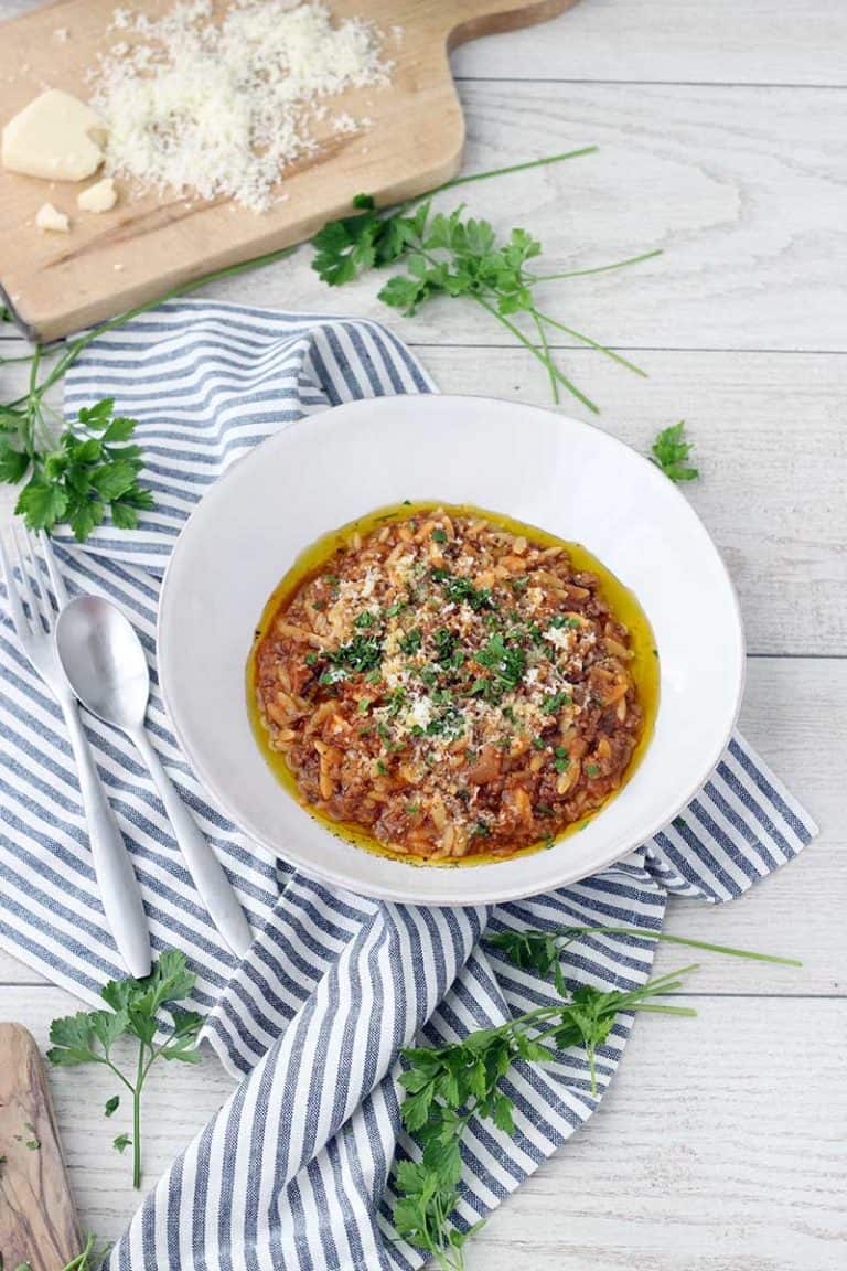 Manestra (simple Greek orzo comfort food)