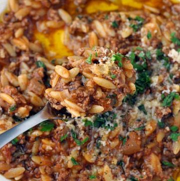 Manestra (simple Greek orzo comfort food)