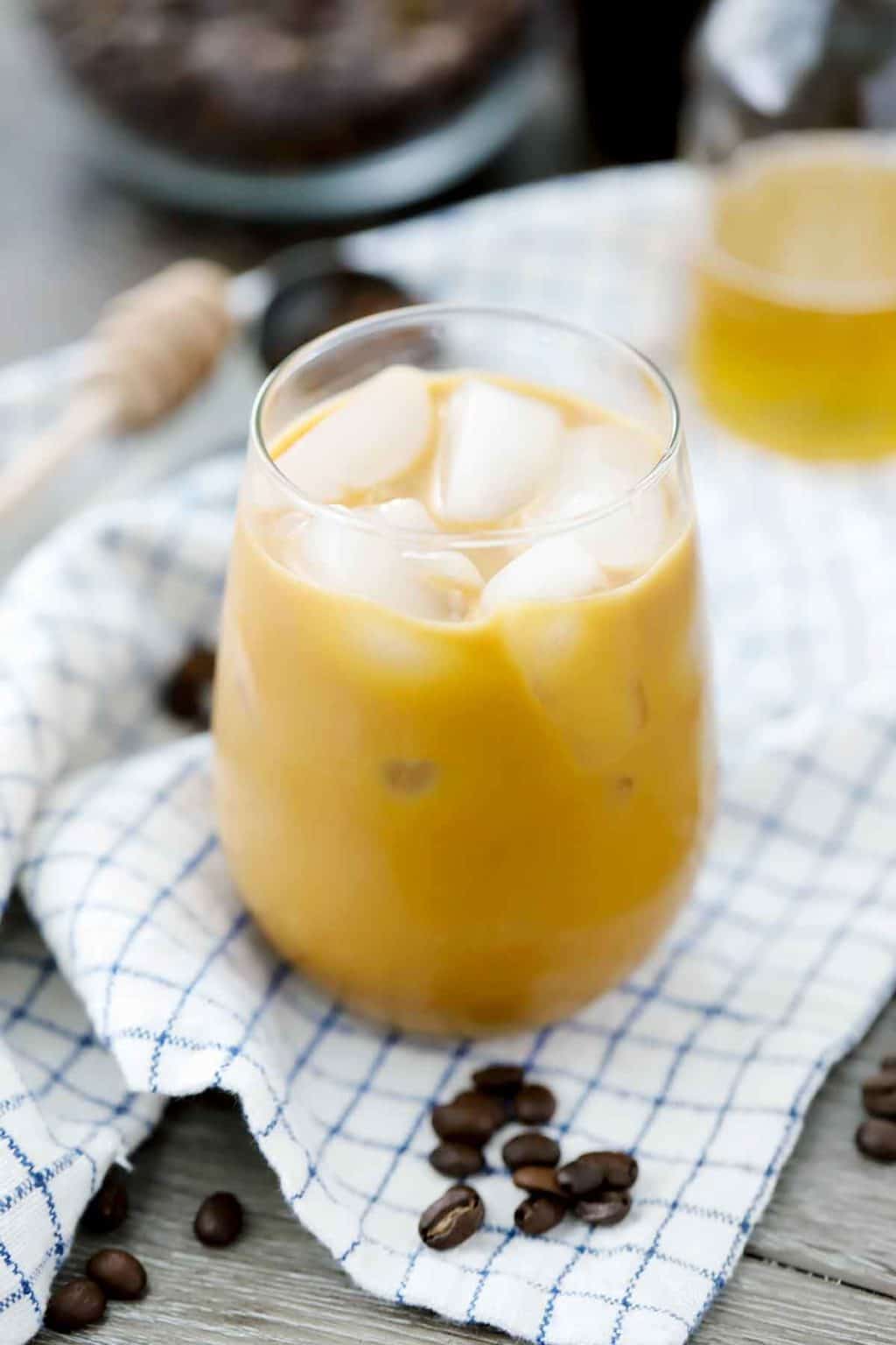 Cold Brew Iced Coffee with Honey and Milk - Bowl of Delicious
