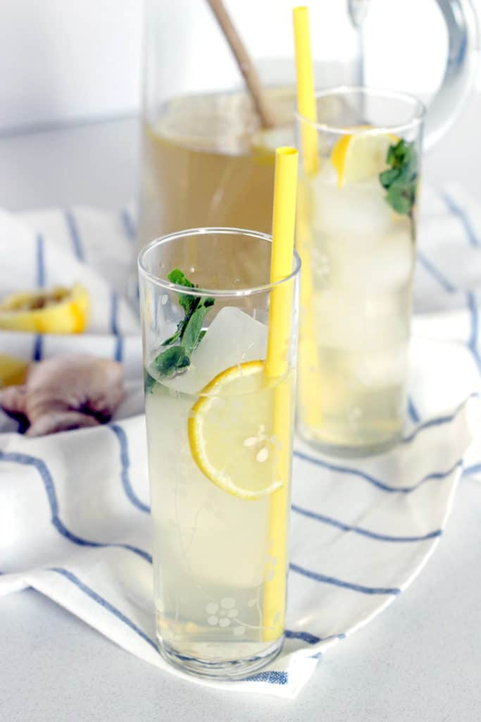 Iced Ginger Honey Lemon Tea
