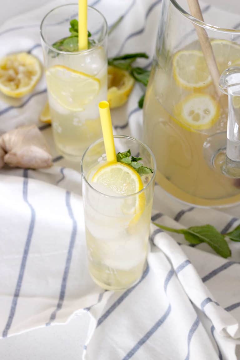 Iced Ginger Honey Lemon Tea