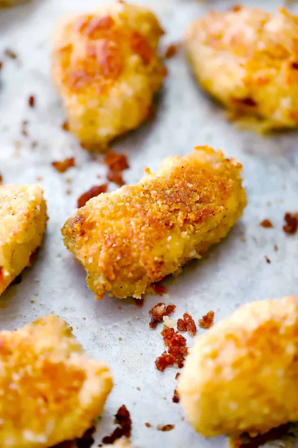 Easy Homemade Baked Chicken Nuggets - Bowl of Delicious