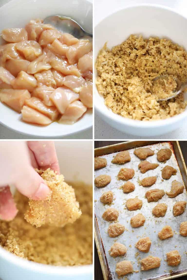 Easy Homemade Baked Chicken Nuggets - Bowl of Delicious