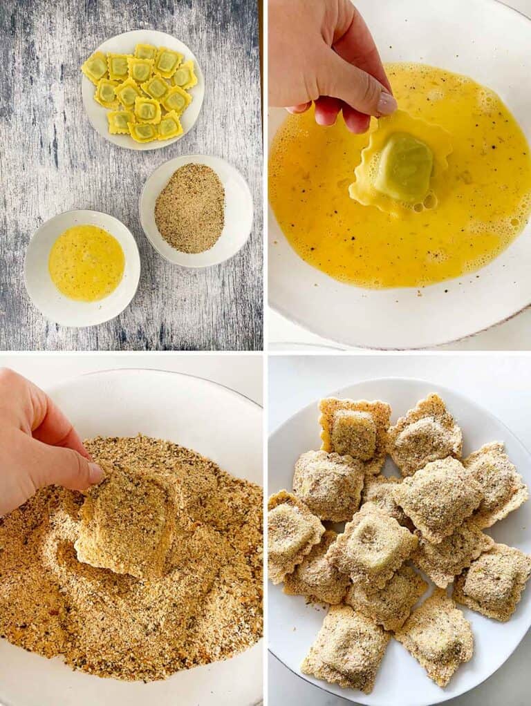 Toasted Ravioli (Pan Fried or Baked) - Bowl of Delicious