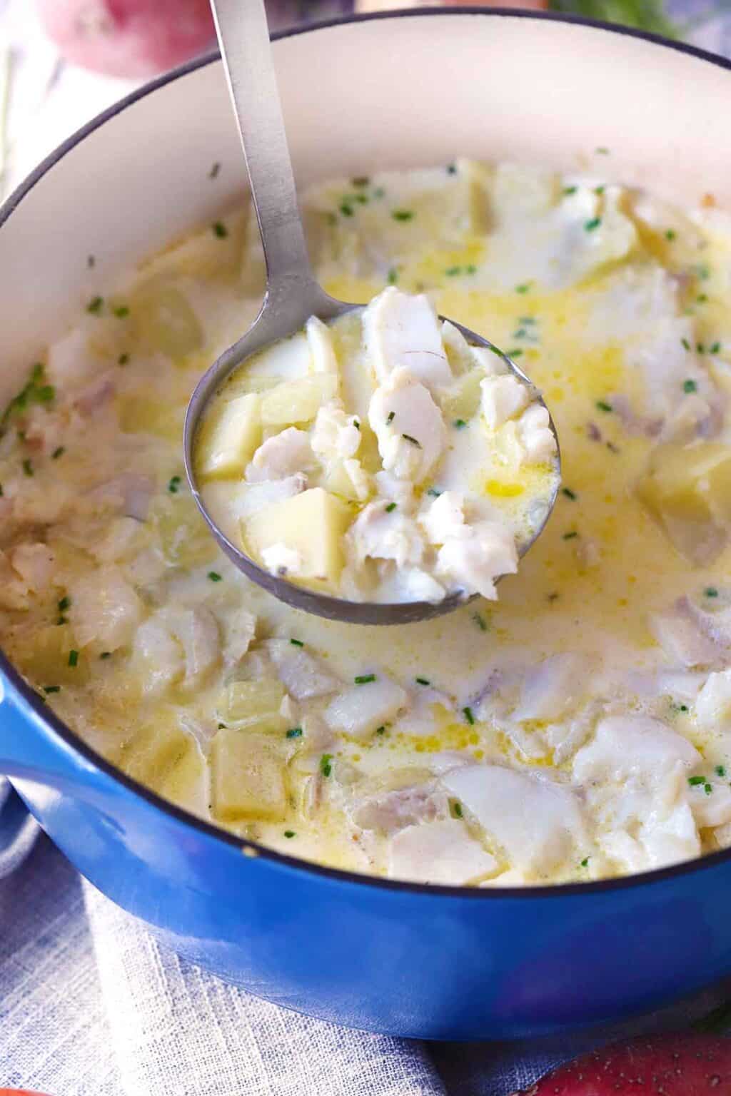 New England Fish Chowder - Bowl of Delicious