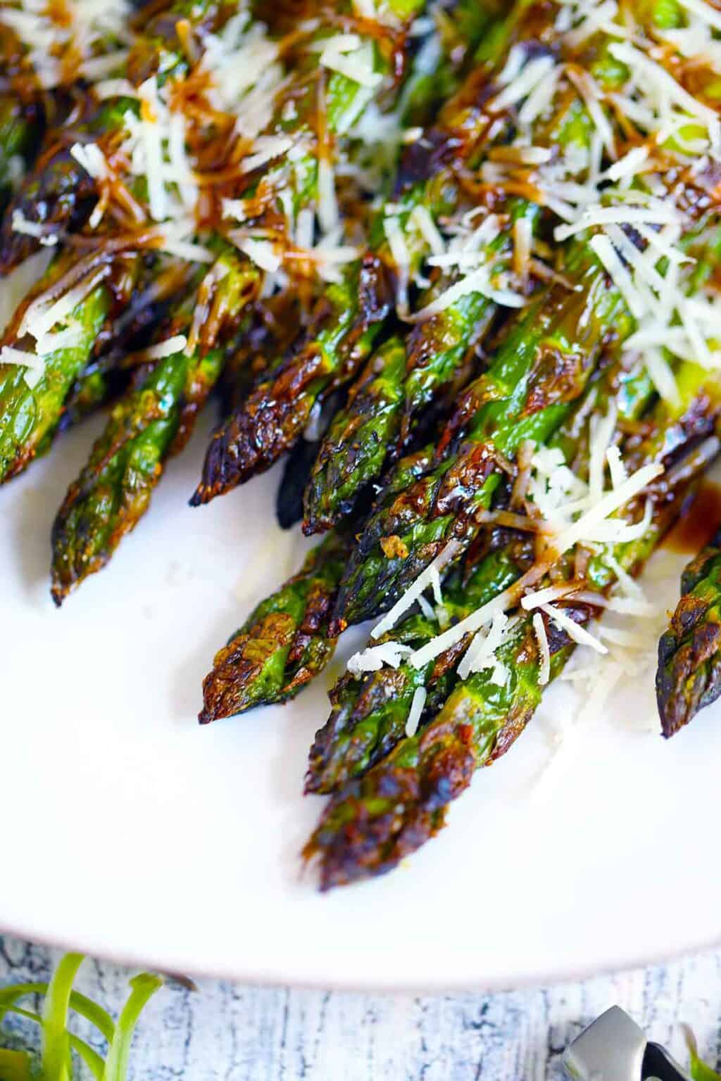 Crispy Roasted Asparagus - Bowl of Delicious
