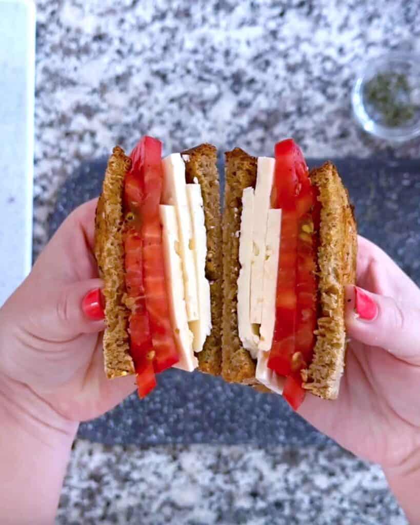 Greek Feta and Tomato Sandwich - Bowl of Delicious