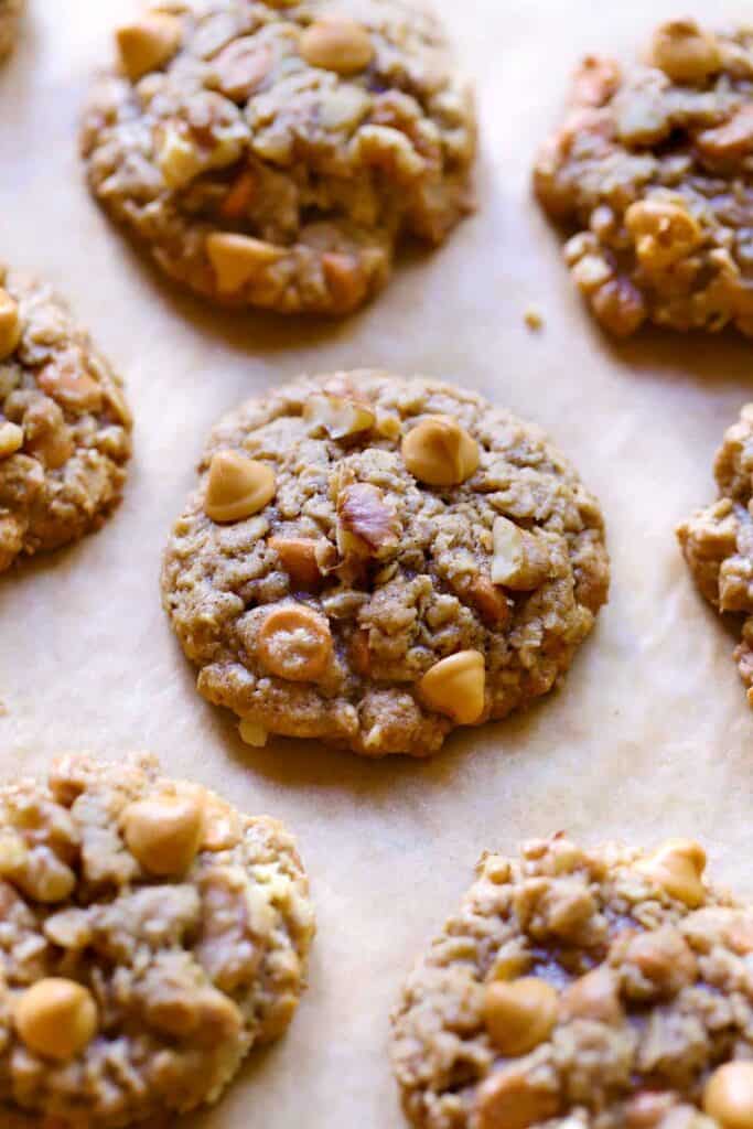 Oatmeal Butterscotch Cookies with Walnuts - Bowl of Delicious