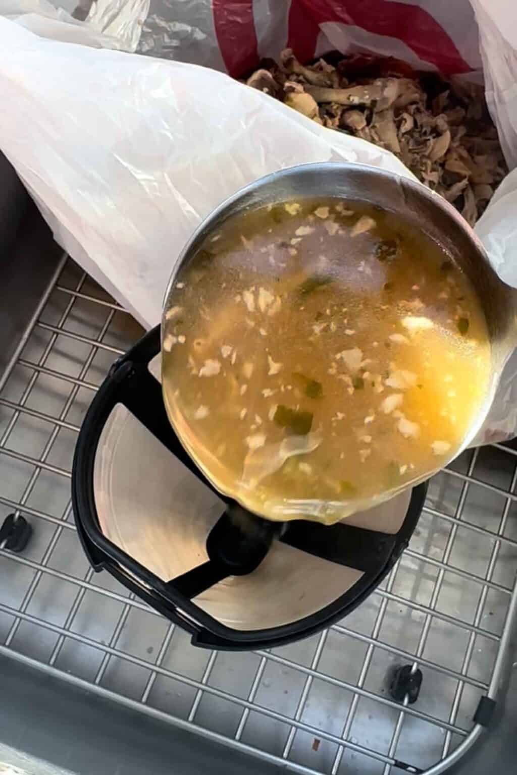 Rotisserie Chicken Bone Broth (it gels!) - Bowl of Delicious